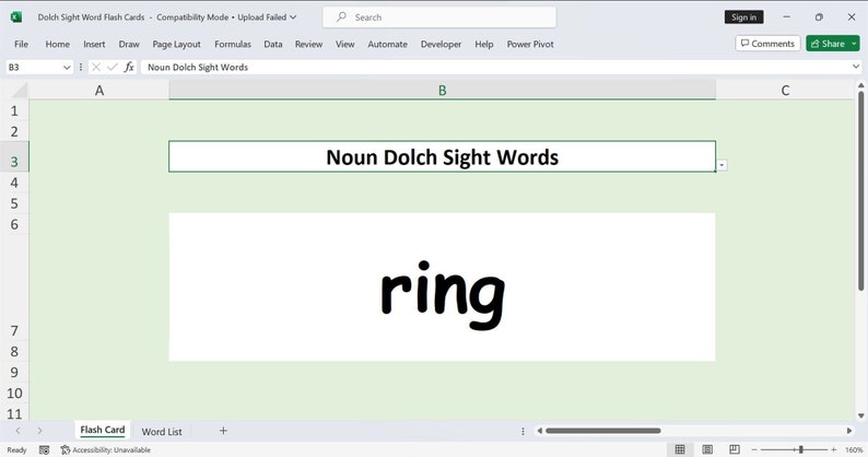 Dolch Sight Words - Digital Flash Cards - Etsy