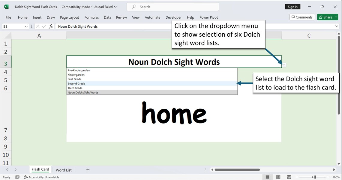 Dolch Sight Words Digital Flash Cards - Etsy