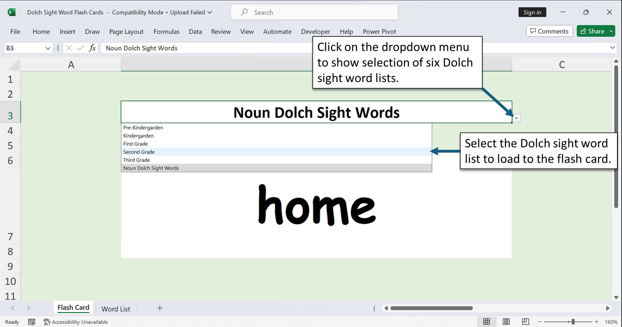 Dolch Sight Words - Digital Flash Cards - Etsy
