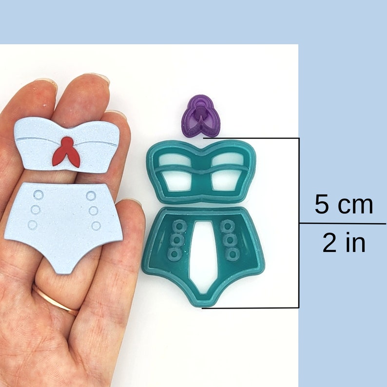 Vintage Bikini Set, Swimsuit, Summer Clay Cutter, Summer Clay Earrings ...