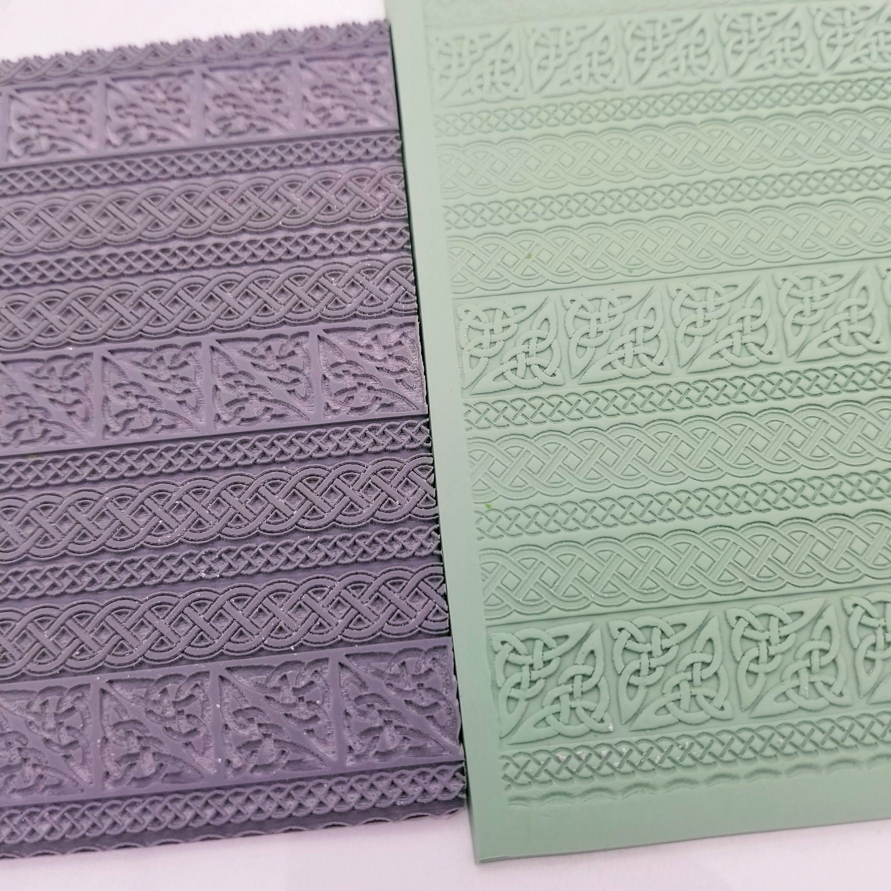 Celtic Knots Polymer Clay Texture Sheet Irish Pattern St | Etsy
