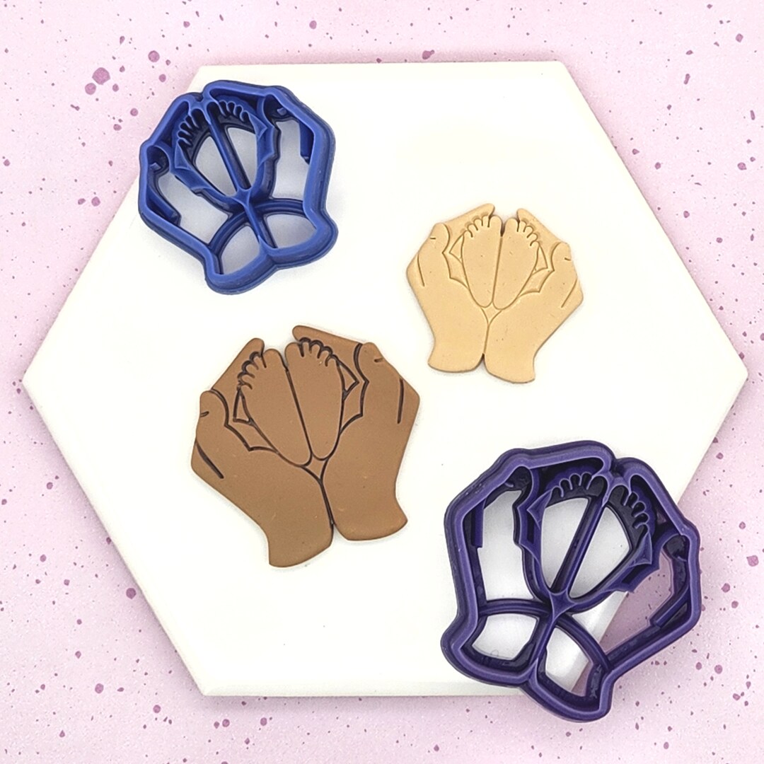 Hands & Baby Feet, Mothers Day Cutter, Mom Clay Cutter, DIY Mom Gift ...