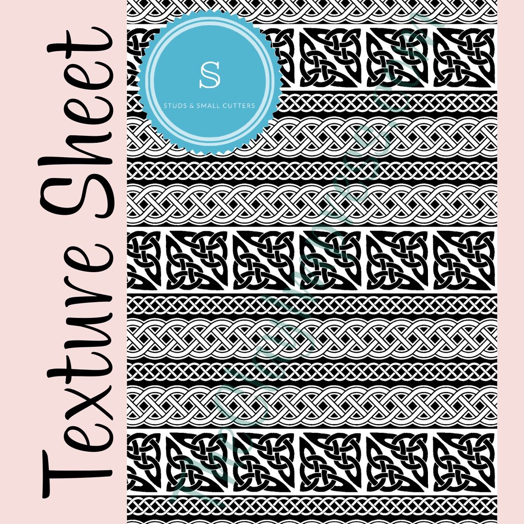 Celtic Knots, Polymer Clay, Texture Sheet, Irish Pattern, St Patricks ...
