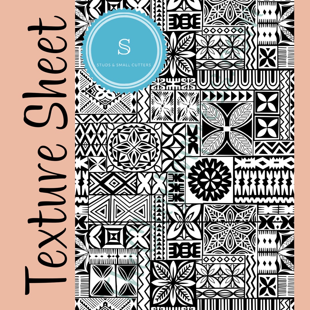 Polynesian Kapa Cloth Texture Sheet, Hawaiian Texture Sheet, Texture ...