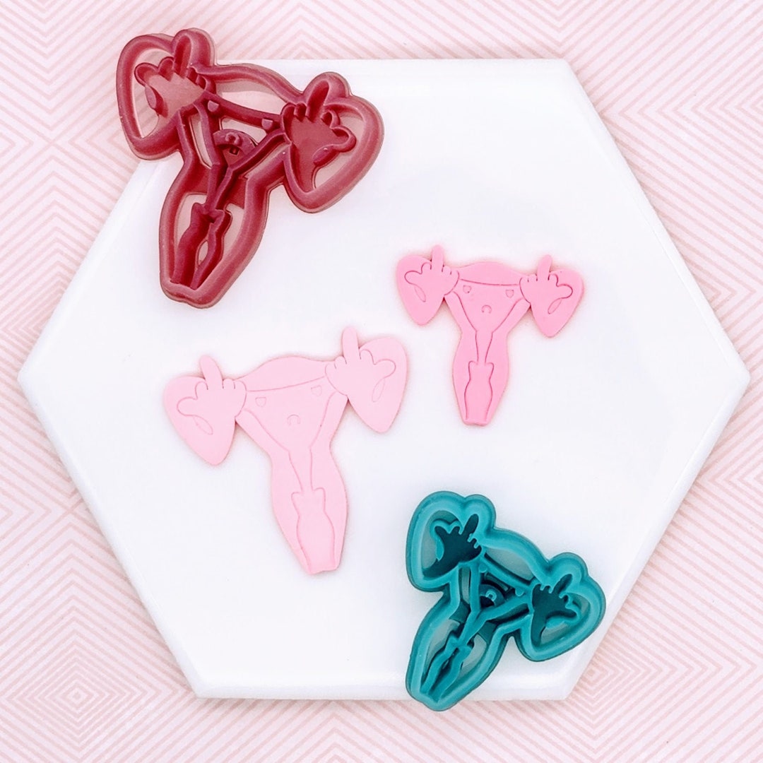 Futerus, Polymer Clay Cutters, Uterus Clay Cutter, Uteruses Earrings ...