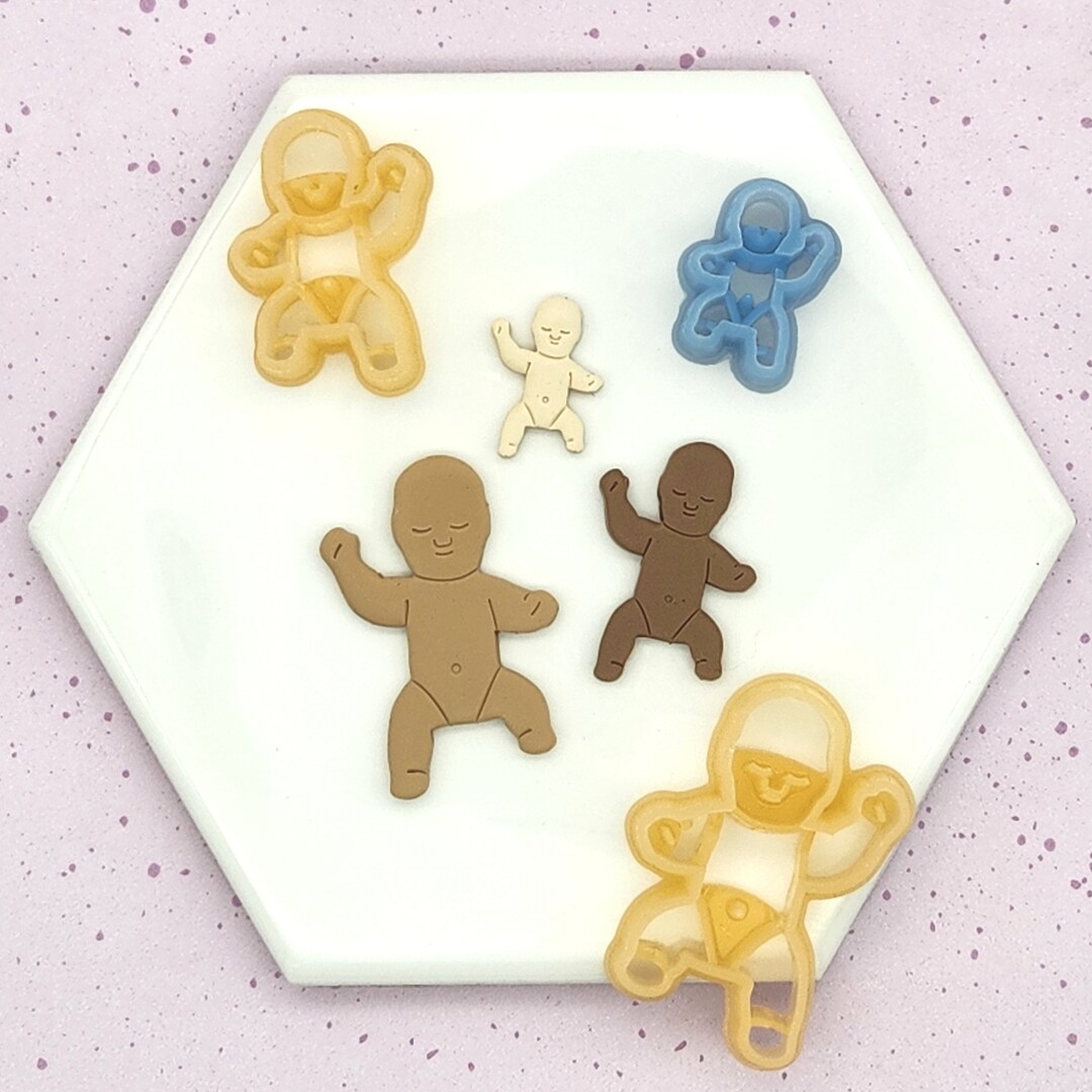 King Cake Baby Polymer Clay Cutter, Mardi Gras Clay Cutters, Mardi Gras ...