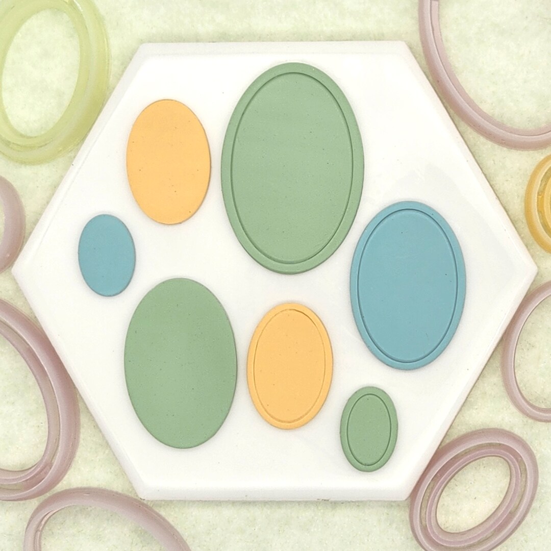 Oval Polymer Clay Cutter, Basic Shapes, Shapes, Clay Cutter, Clay ...