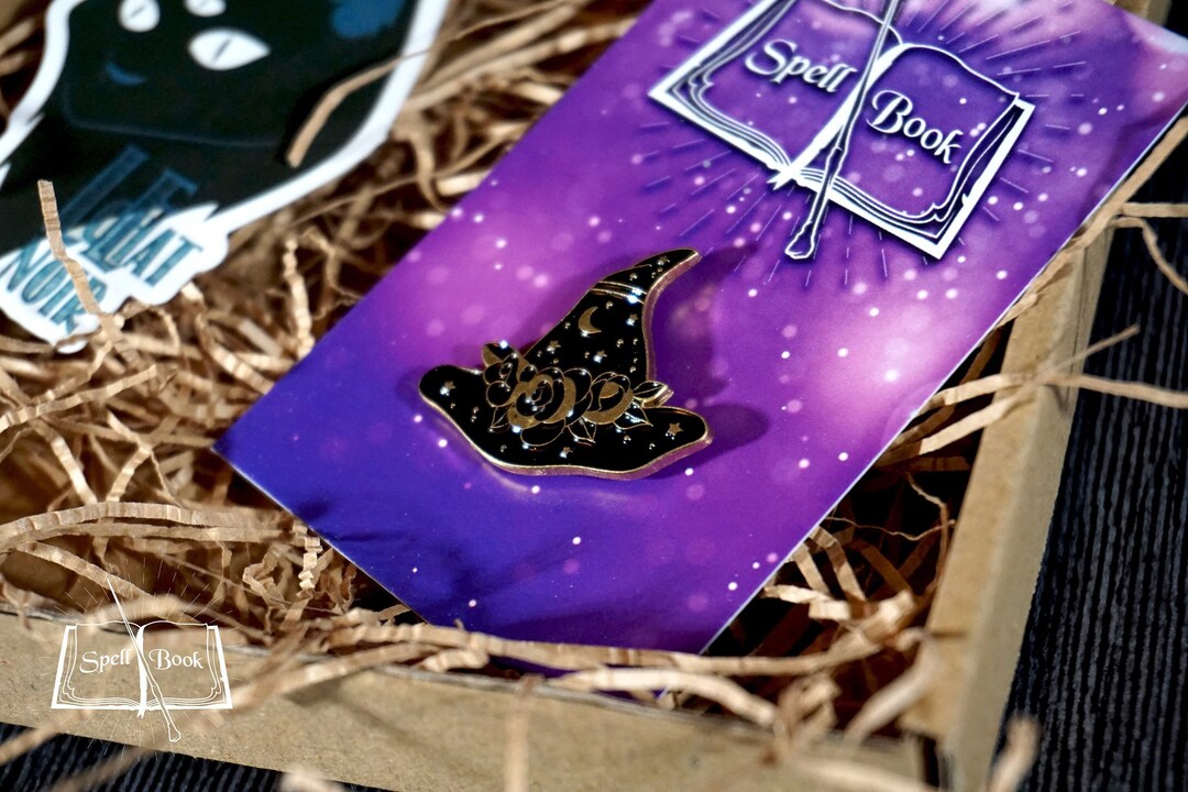 The Witch Hat Enamel Pin. Magic Pin Badge. the Sorting Hat Pin. Metal ...