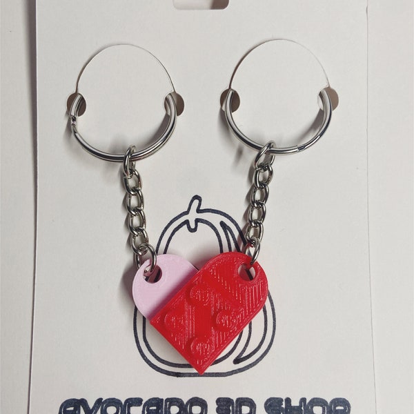 3d Printed Heart Keychain - Etsy