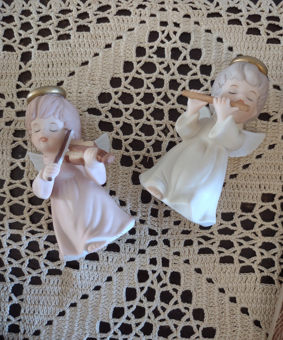 Pair of 1986 Lefton Angels - Etsy