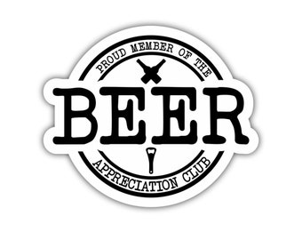 Beer Water Bottle Sticker - Etsy