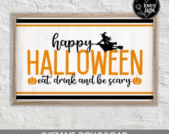 The Witches Inn Halloween Country Farmhouse Wall Sign, Svg, Eps, Pdf ...