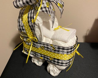 Diaper Cake Bassinet | Etsy