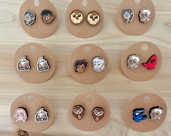 TOH Earrings-the Owl House Inspired Stud Earring Set-luz and Amity ...