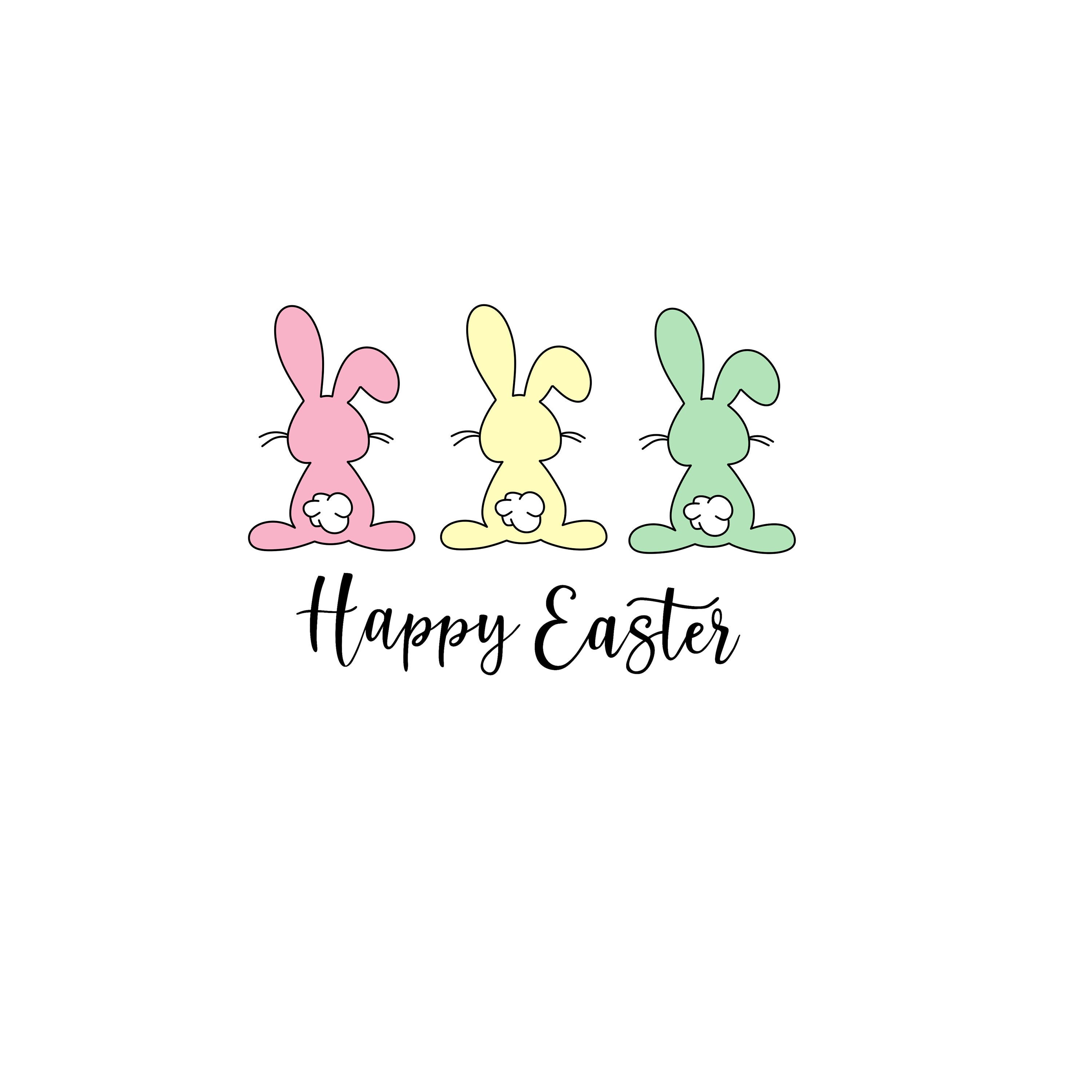 Bunny Happy Easter - Etsy