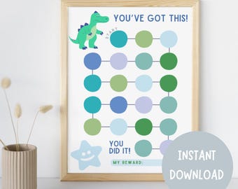 Kids Pink Unicorn Sticker Reward Chart Potty Training, Chores ...