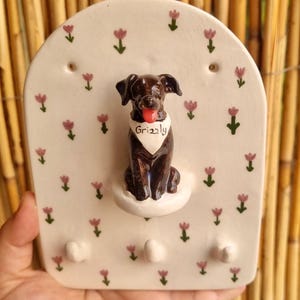 Personalized Key Holder With Custom Pet Figurine Entryway Decor ...