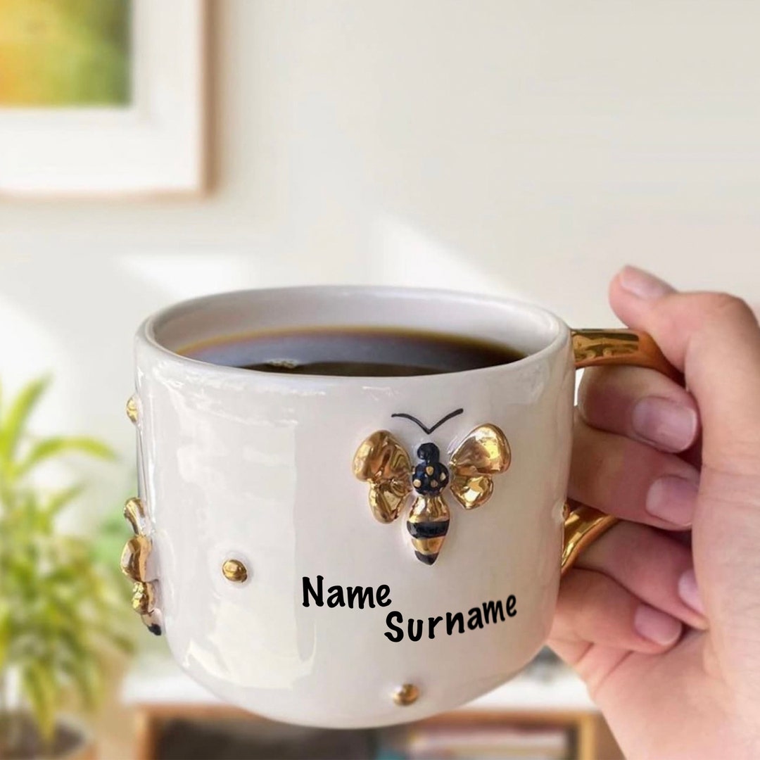 Personalized Bee Mug,11 Oz Mug, Mug for Gift, Bumble Bee Birthday Gift ...