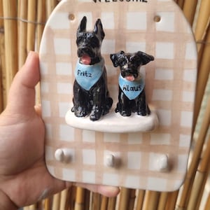 Personalized Key Holder With Custom Pet Figurine , New Home Gift ...