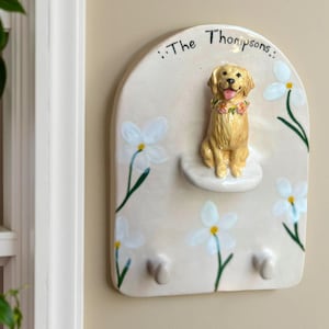 Personalized Key Holder With Custom Pet Figurine Entryway Decor ...