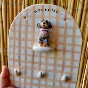 Personalized Key Holder With Custom Pet Figurine Entryway Decor ...