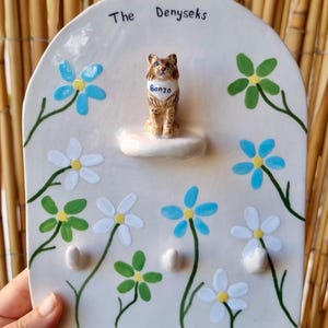 Personalized Key Holder With Custom Pet Figurine Entryway Decor ...