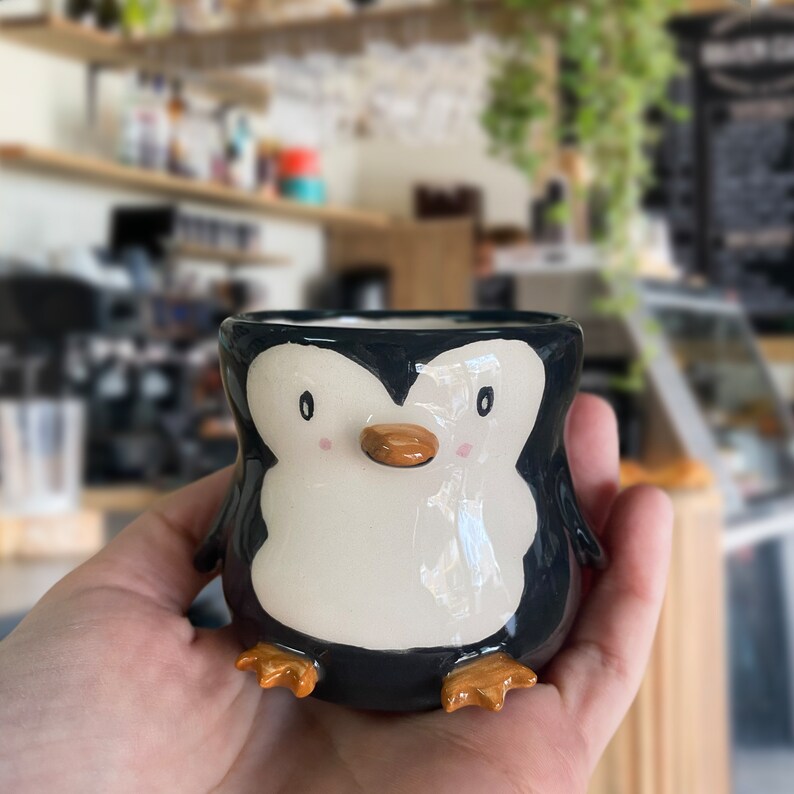 Cute Penguin Ceramic Cute Espresso Cup - Personalized Gift - Custom ...