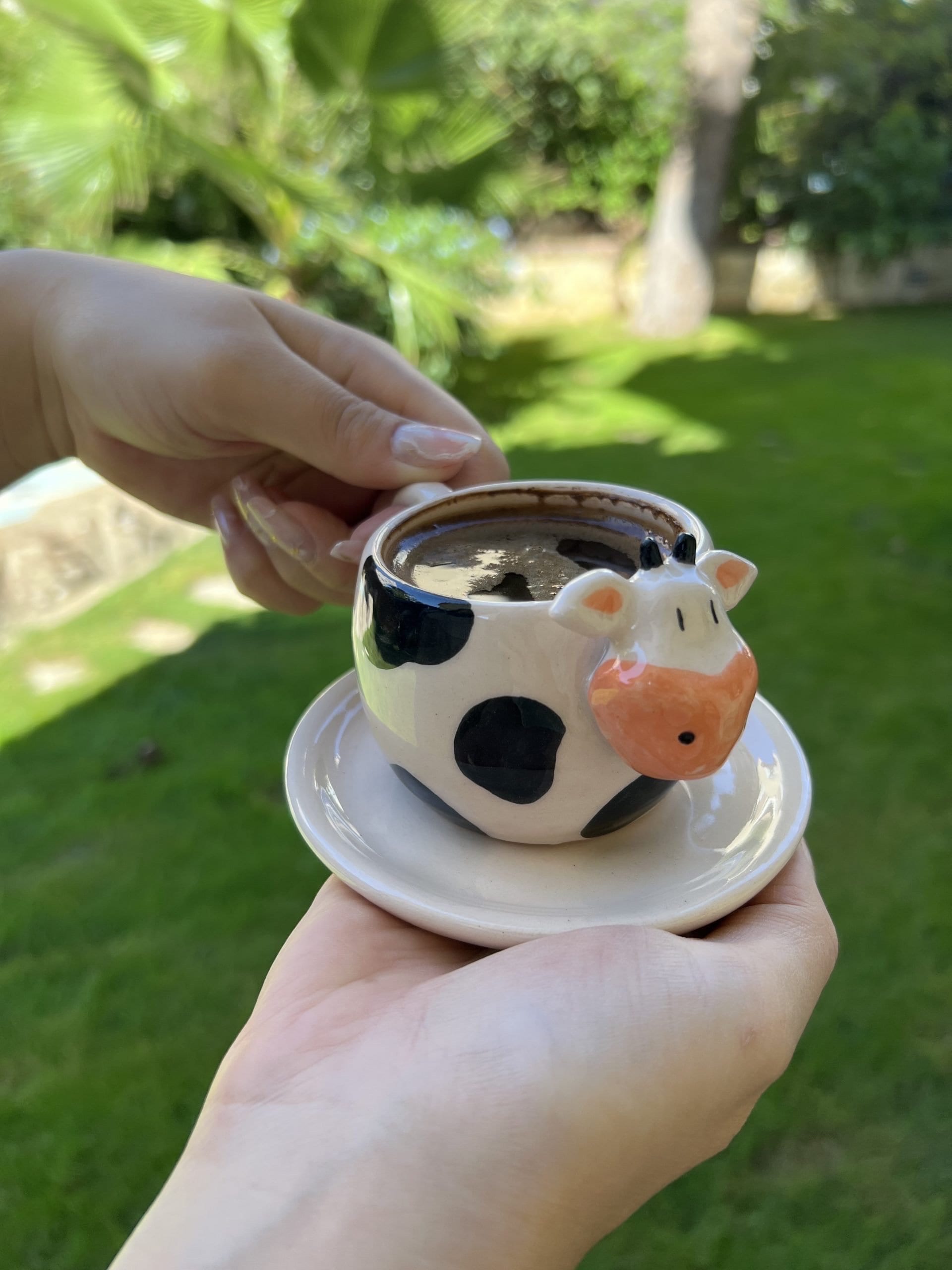 Handmade Cow Ceramic Cute Espresso Cup Personalized Gift - Etsy