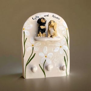 Personalized Key Holder With Custom Pet Figurine Entryway Decor ...