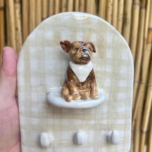 Personalized Key Holder With Custom Pet Figurine , New Home Gift ...