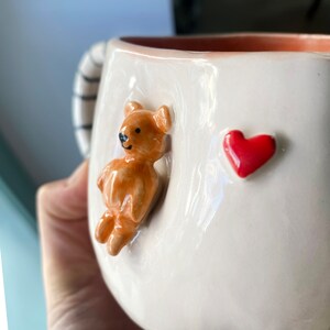 Customizable Cute Bear Mug / Name Can Be Added / American Size ...