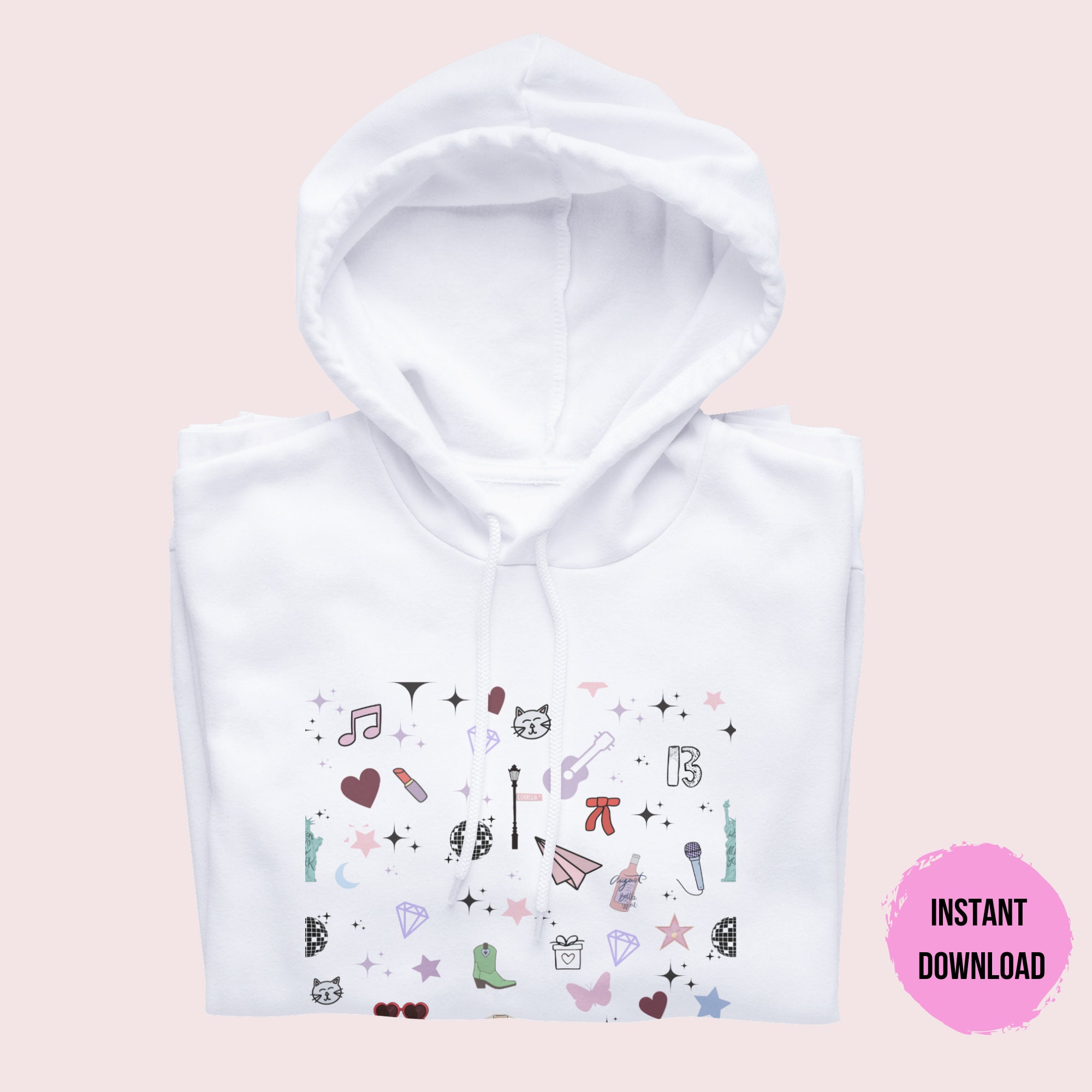 Music Seamless Eras Paper File Pop Star ICONS Seamless Download Swifty ...