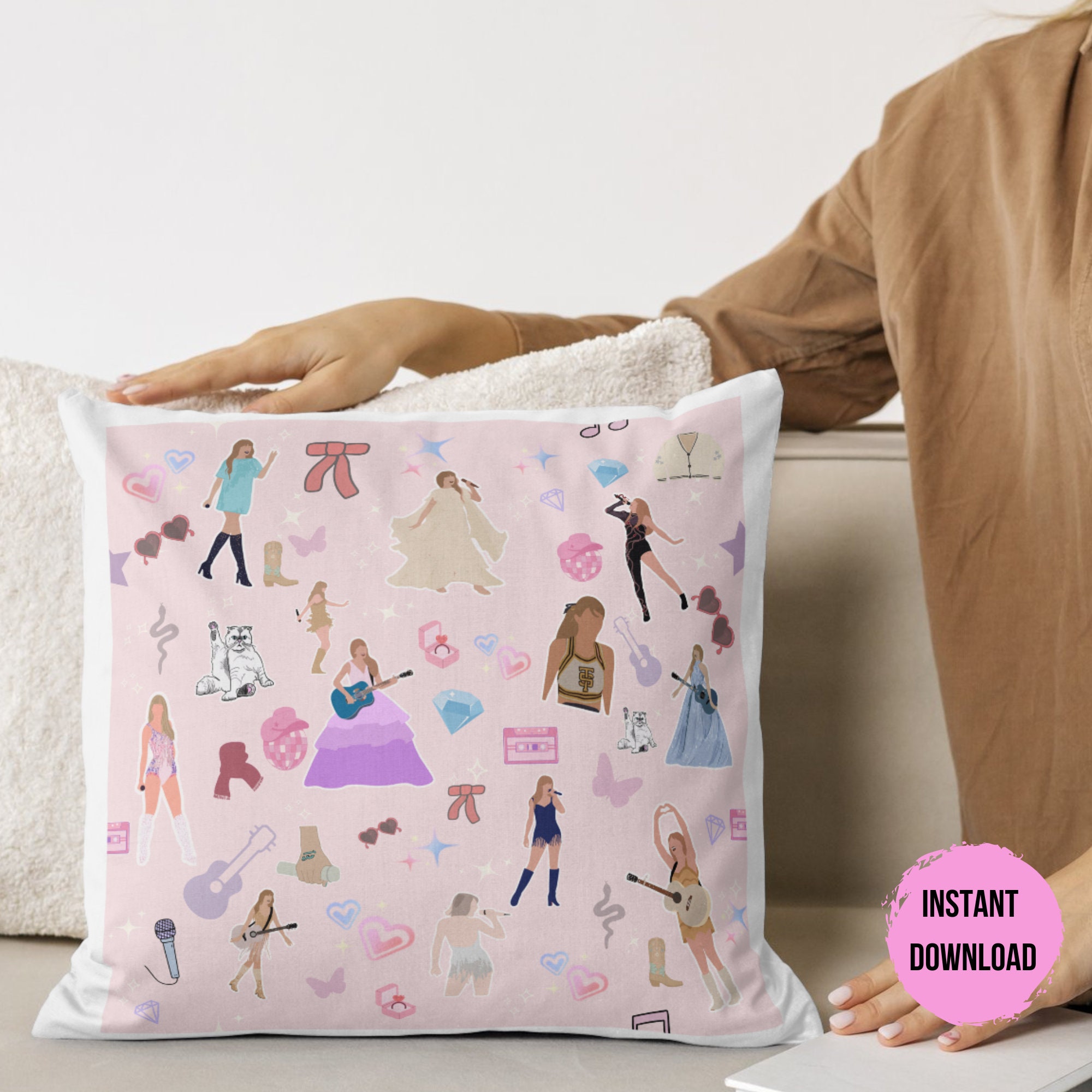 Seamless Music Digital Eras Paper PNG Pattern Clipart Digital Download ...