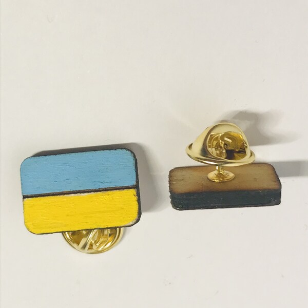 Ukraine Flag Pin - Etsy