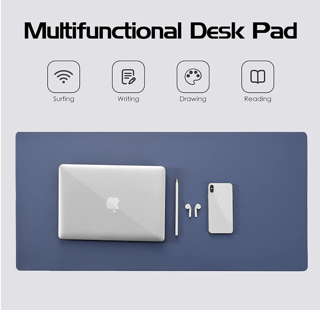 Large Leather Gaming Keyboard Mouse Pad Waterproof Office Desk Mat - Etsy