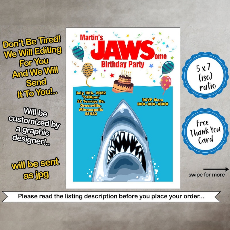 Jaws Collectibles Card - Etsy