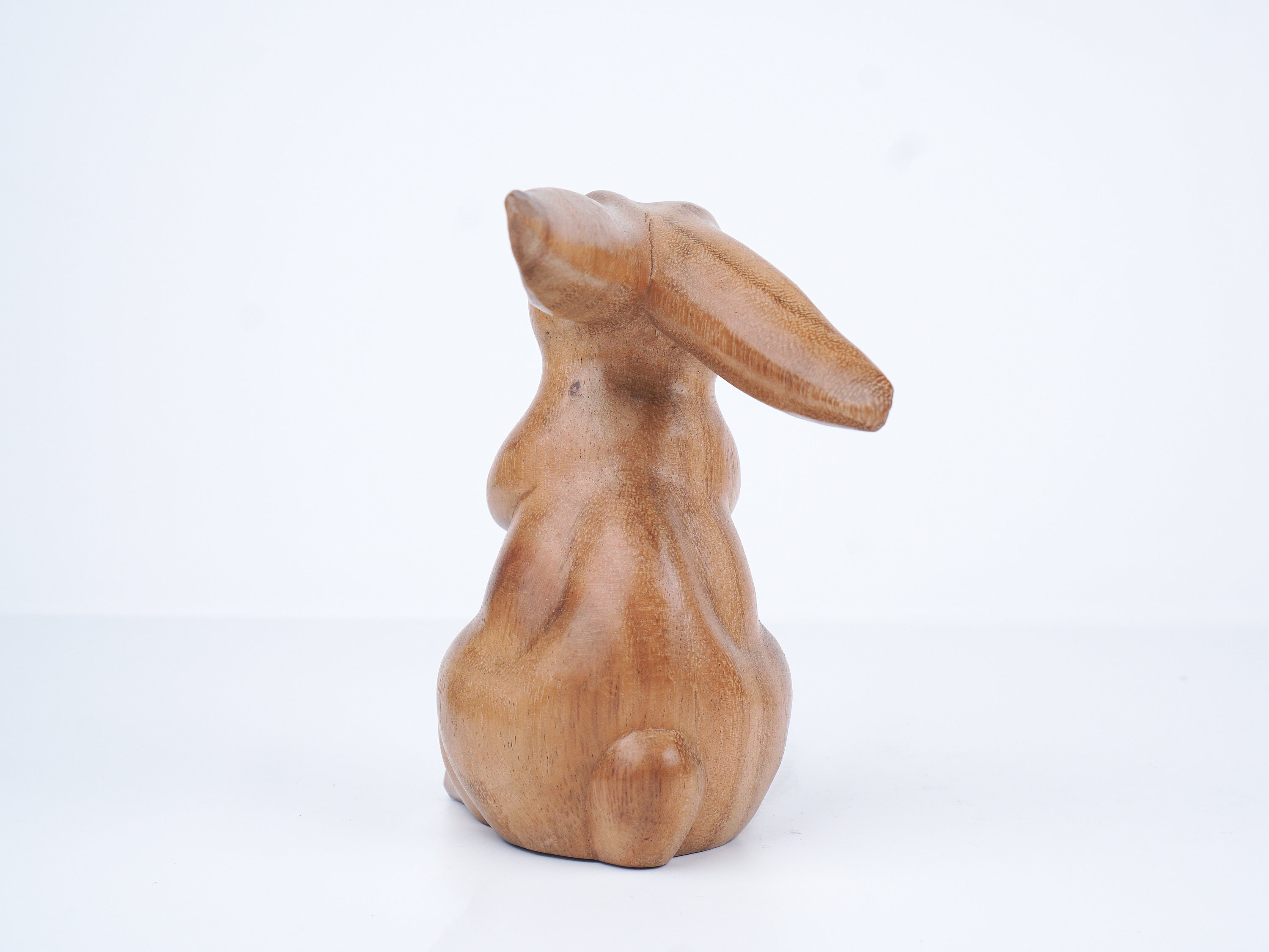 Wooden Rabbit Sculpture, Wood Carving, Handmade, Hand Carved ...