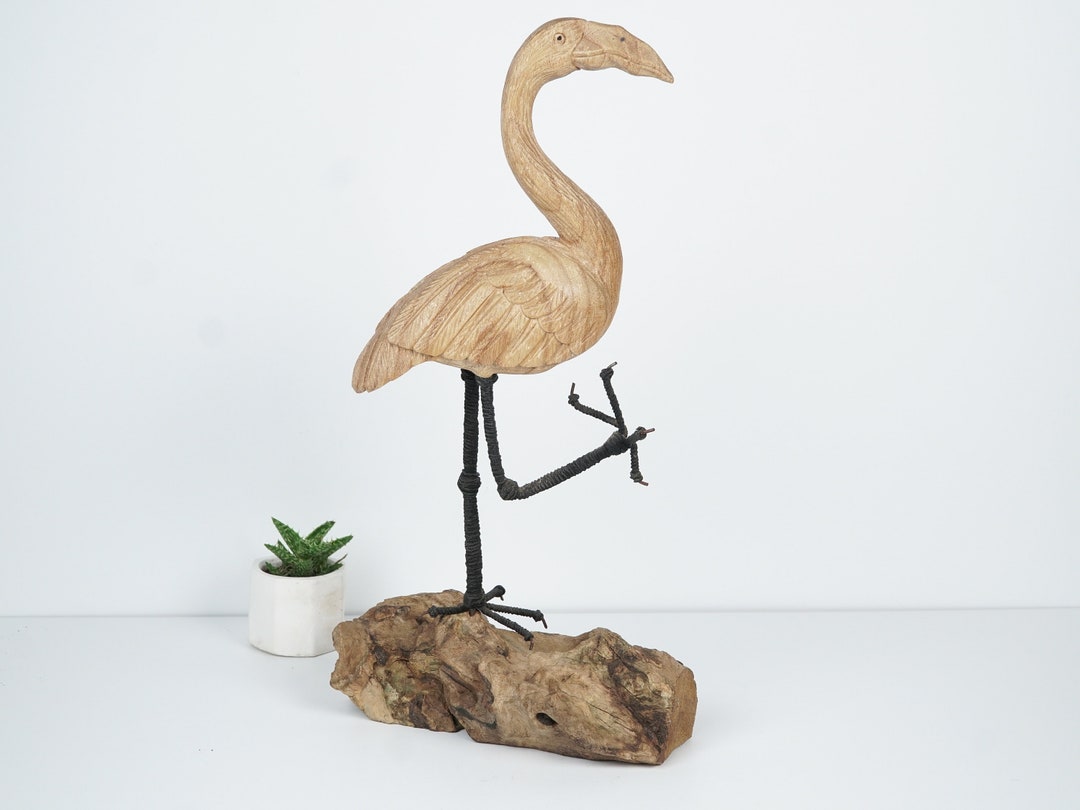 Large Tropical Storks, Storks Bird, Wooden Bird, Bird Statue, Handmade ...