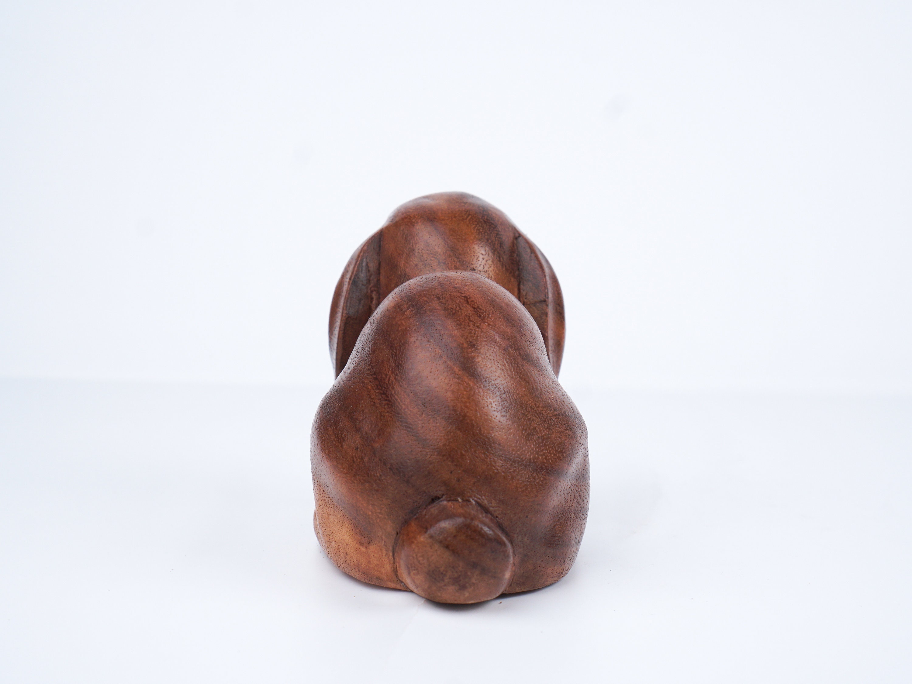 Wooden Rabbit Sculpture 3.9 Inch / 10 Cm, Rabbit Statue, Handmade, Hand ...