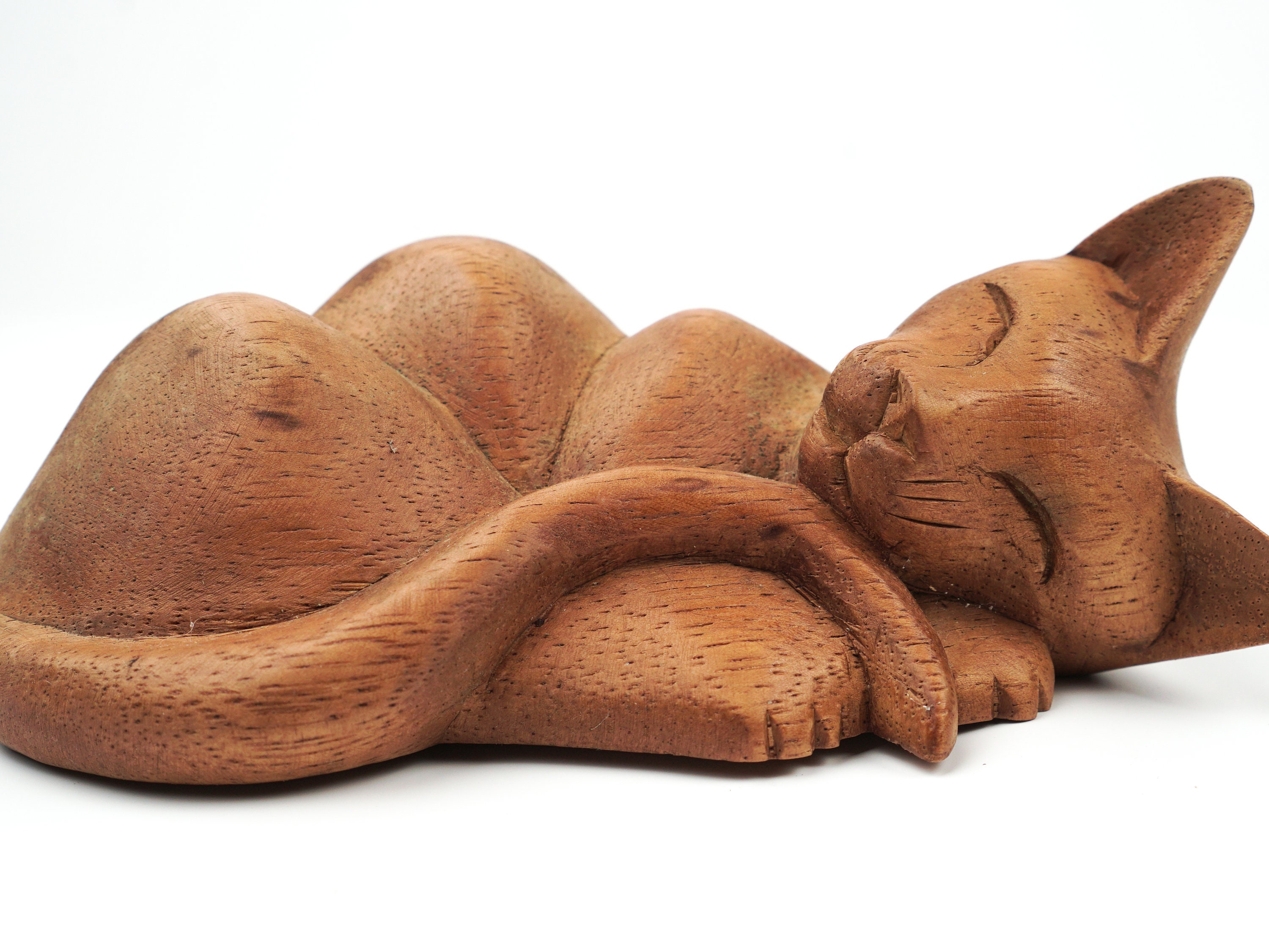 Sleeping Cat Sculpture, Lazy Cat, Kitten, Cat Lover, Animal, Hand ...