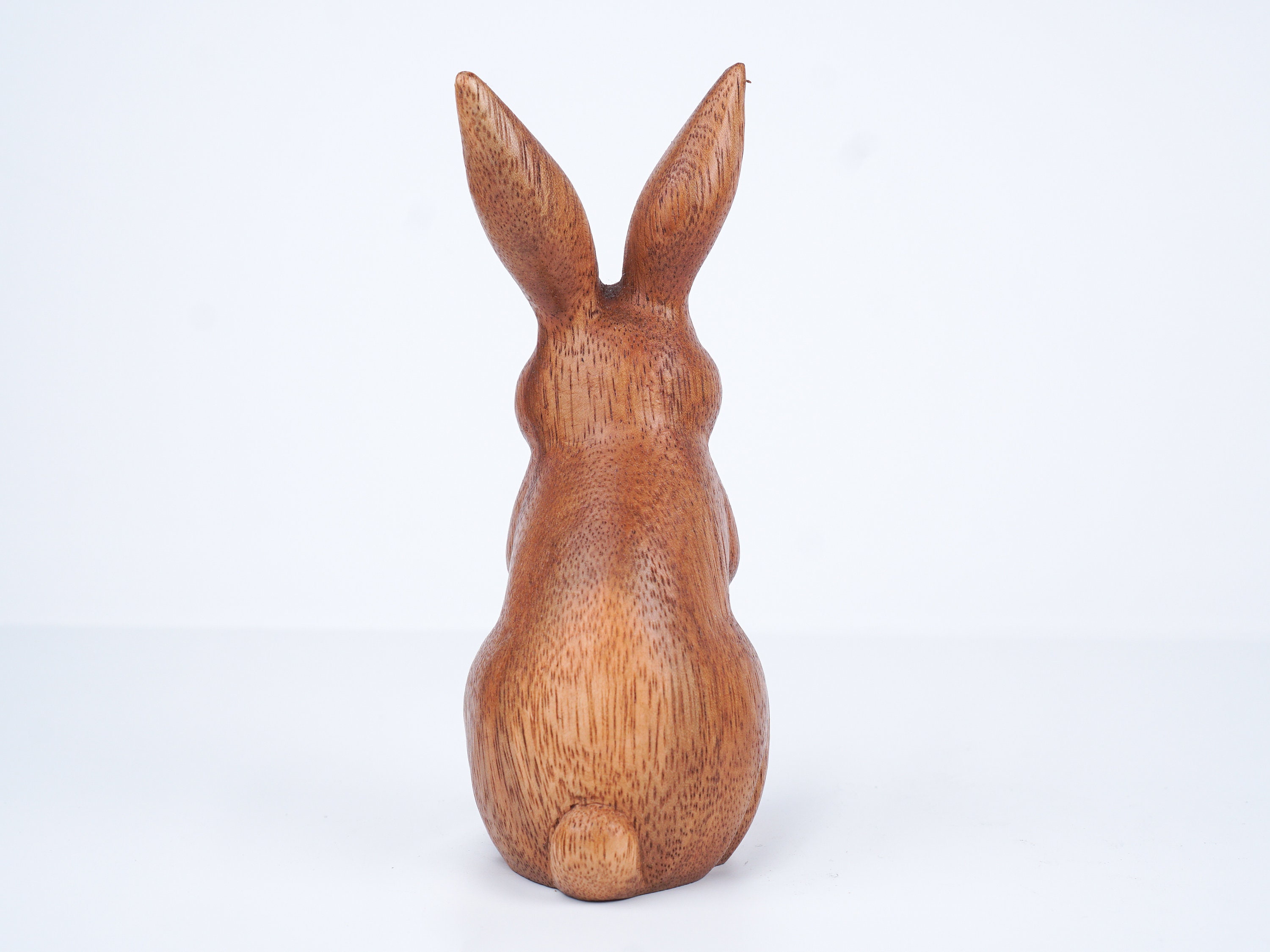 Wooden Rabbit Sculpture, Rabbit Statue, Rabbit Lover, Animal, Wood ...