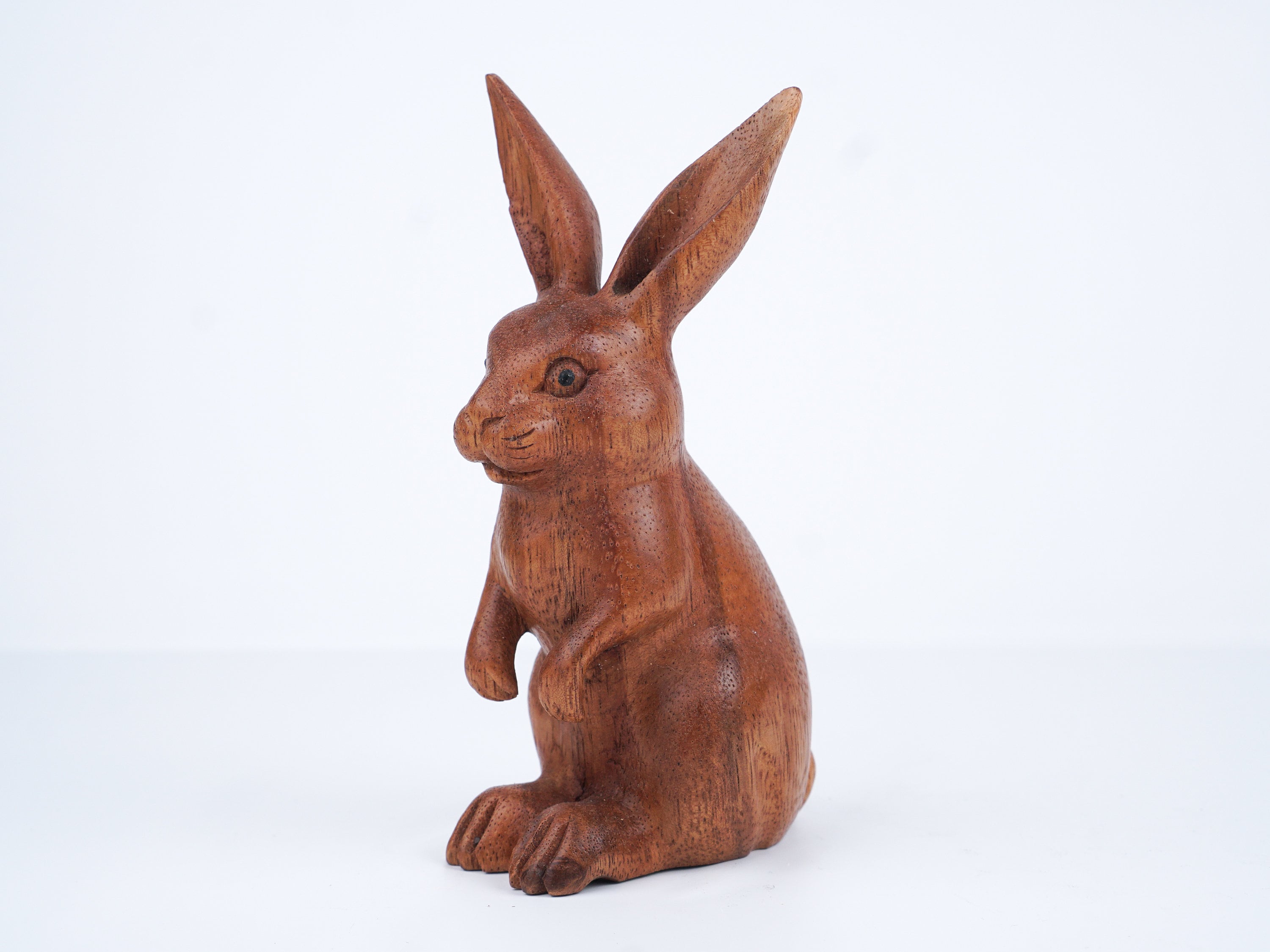 Wooden Rabbit Sculpture, Rabbit Statue, Rabbit Lover, Animal, Wood ...