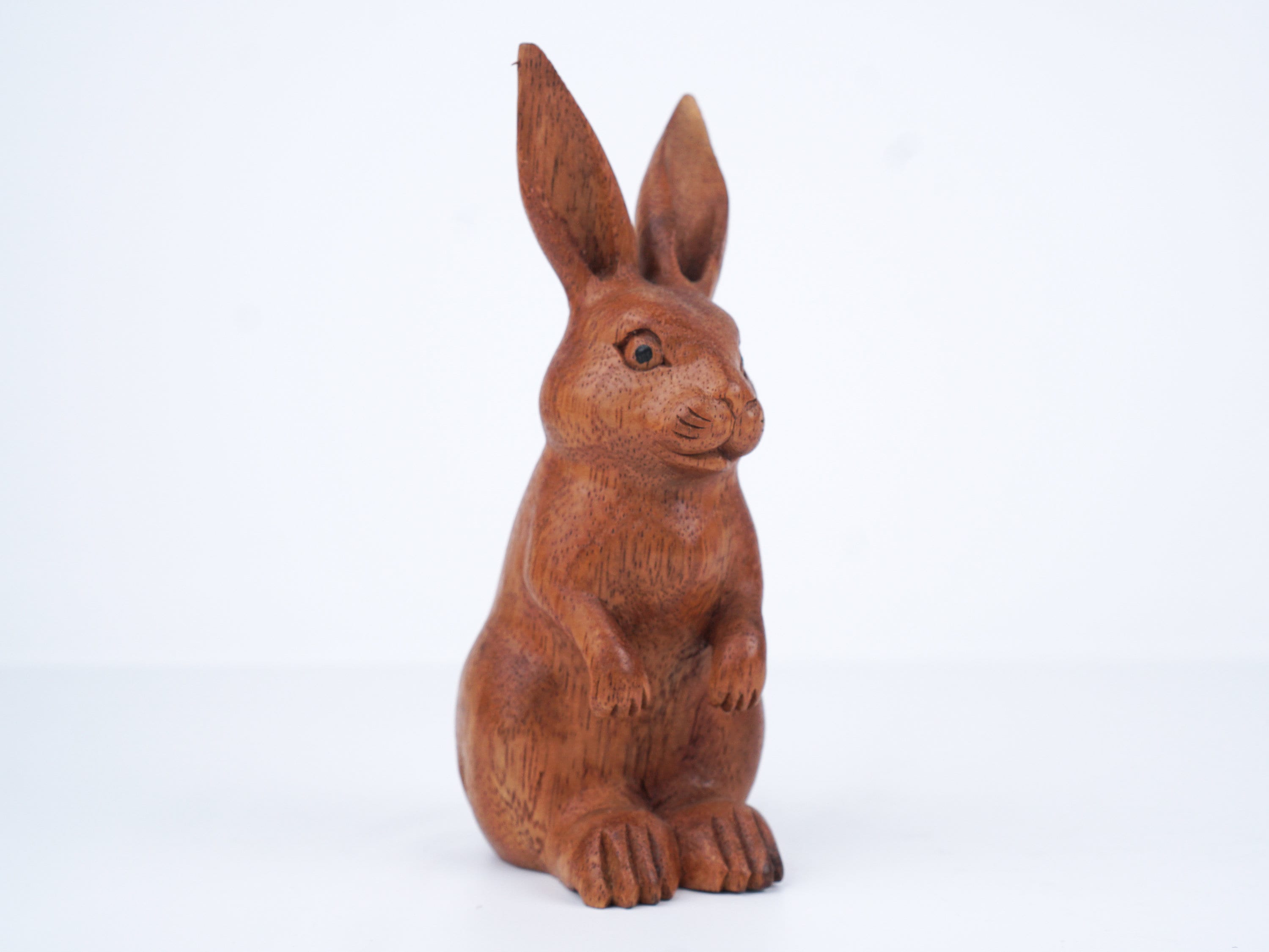 Wooden Rabbit Sculpture, Rabbit Statue, Rabbit Lover, Animal, Wood ...