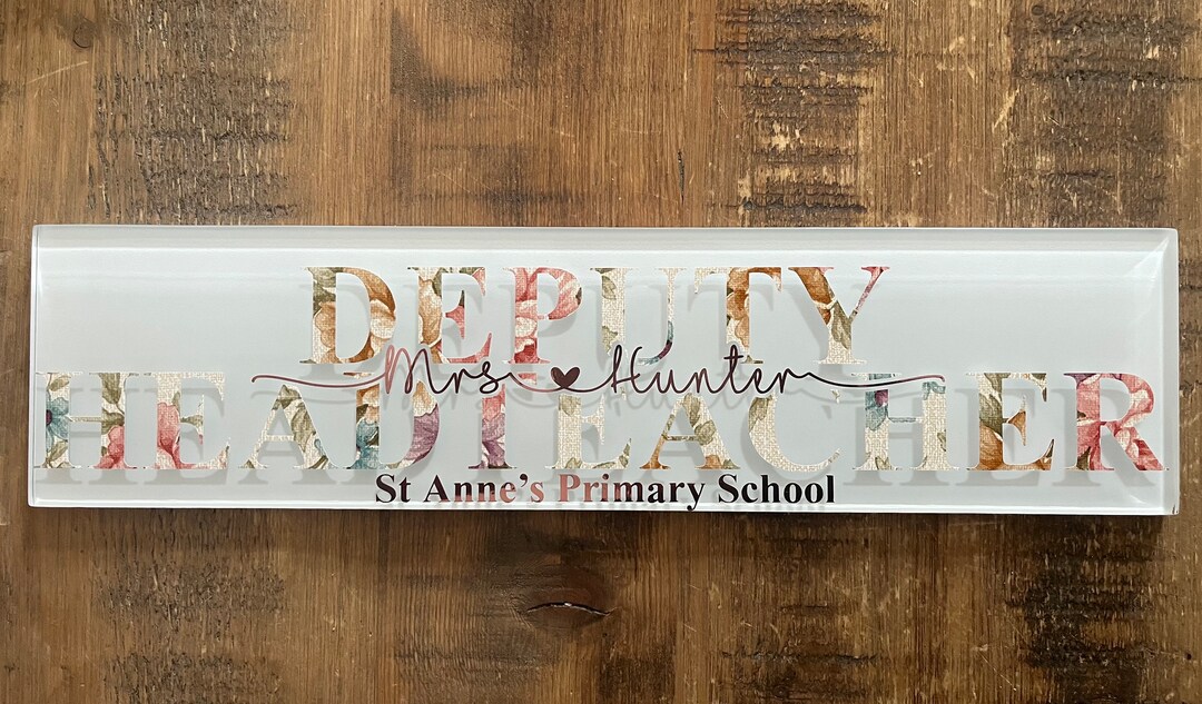 Teacher Gift | Personalised Teacher Tile/sign/plaque I Personalised ...