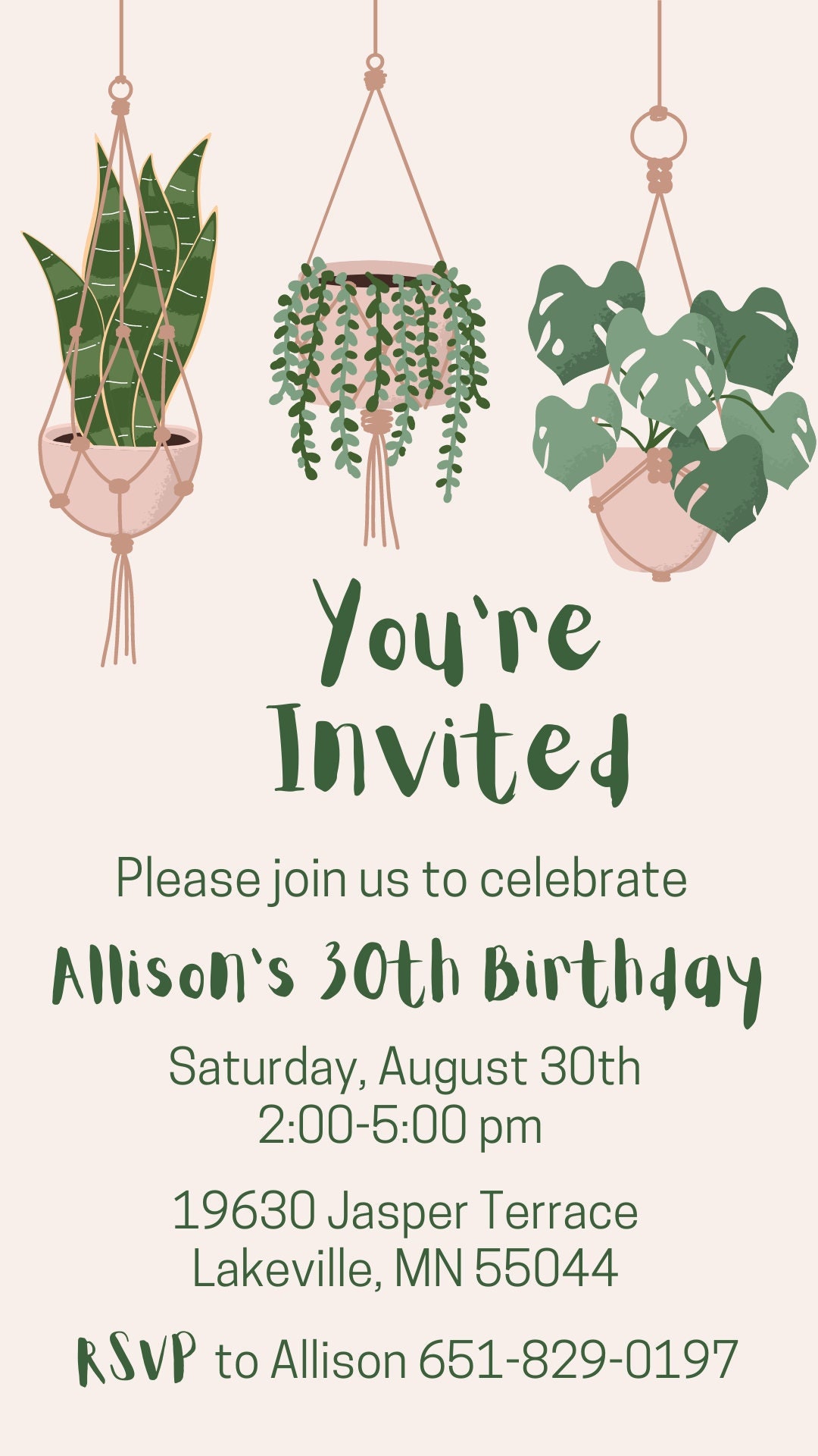 Paperless Invitation - Digital Invite Birthday Party Celebration - Etsy
