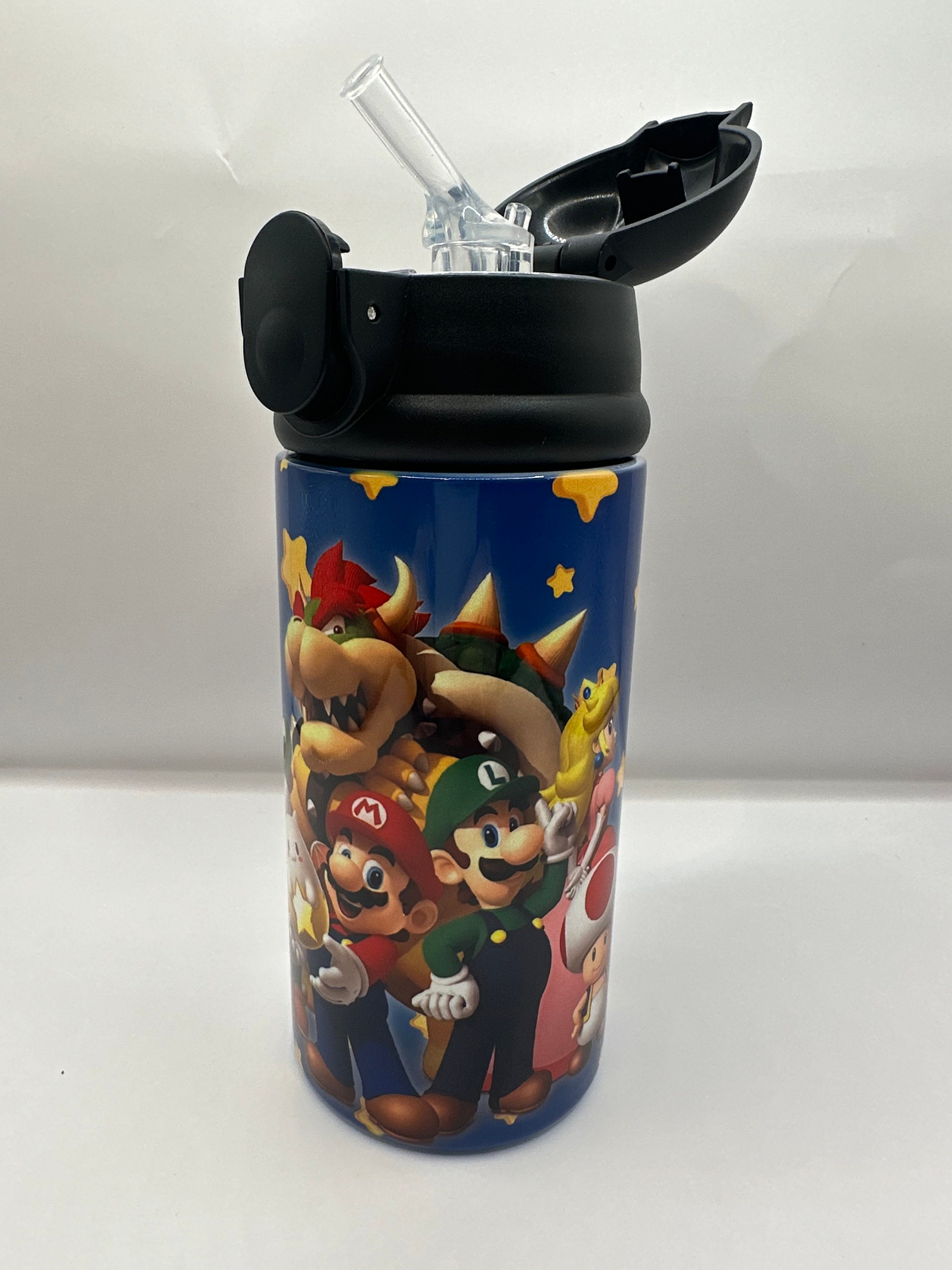 16oz Mario Water Bottle | Kids | Mario | Water Bottle| - Etsy