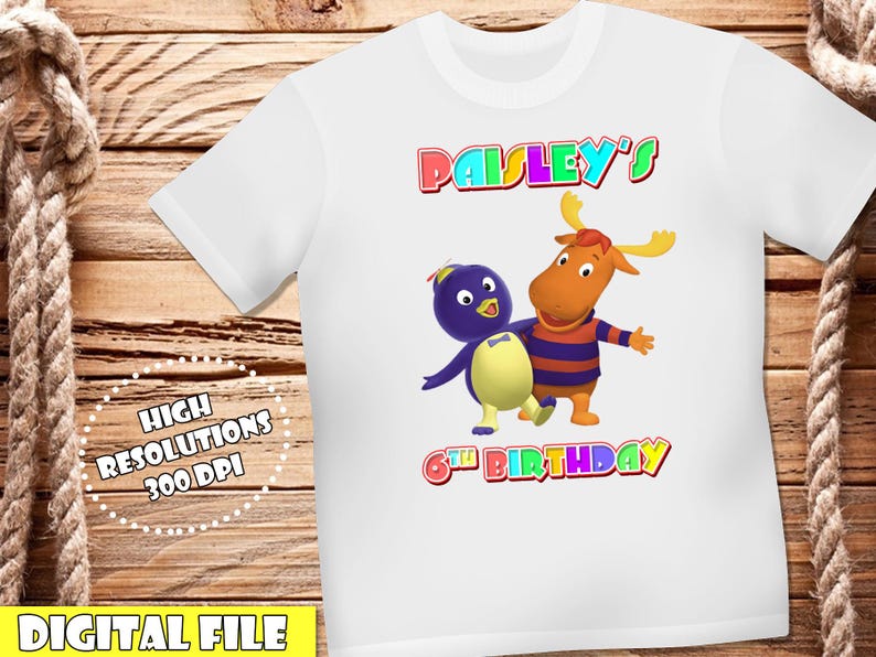 Printable Backyardigans Iron on Transfer, Backyardigans Kids Tshirt ...
