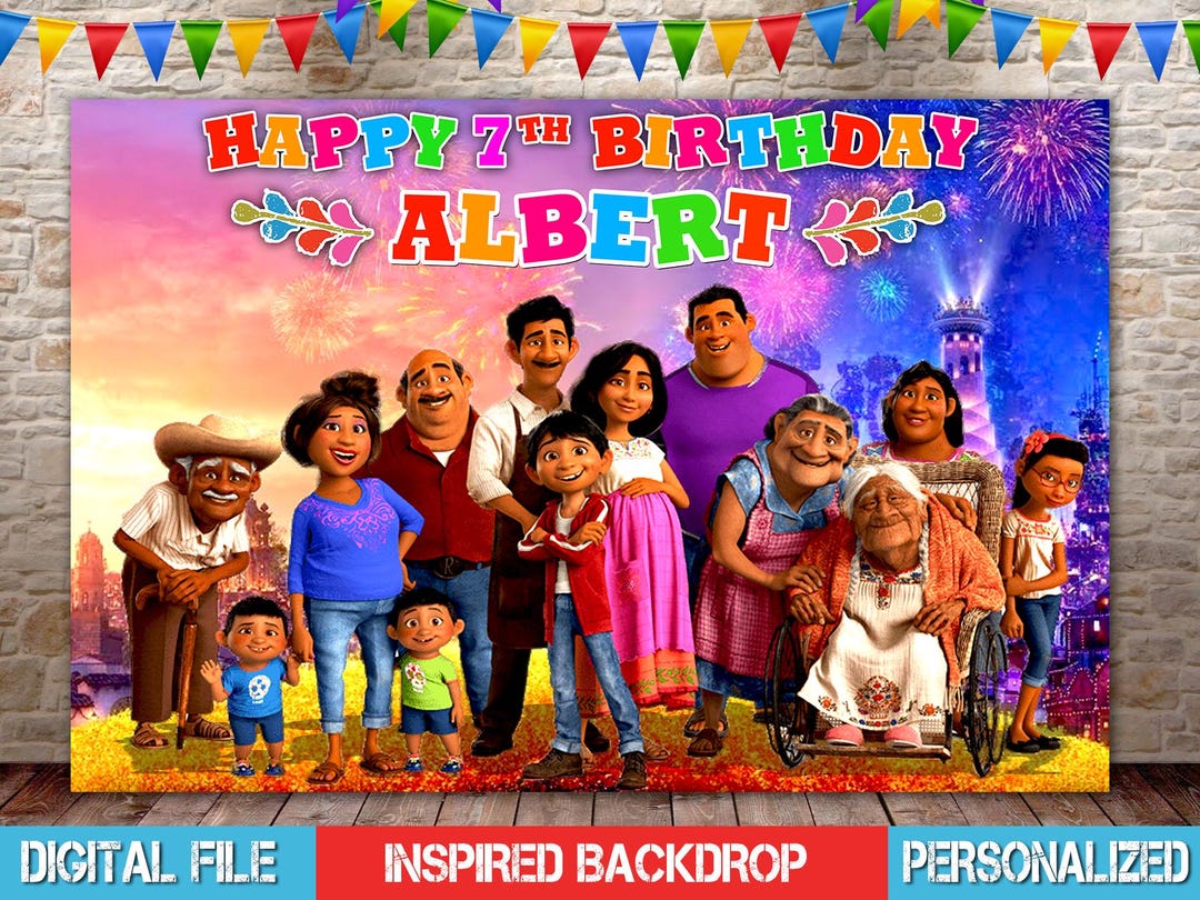 Coco Backdrop, Coco Birthday Banner, Coco Birthday Decoration ...