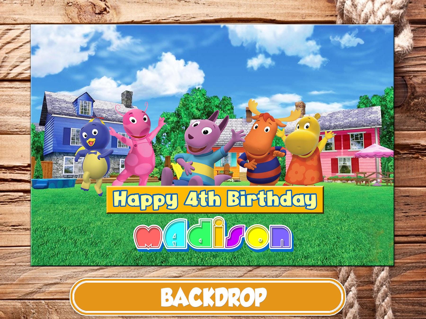 Printable Backyardigans Backdrop, Backyardigans Birthday Banner ...