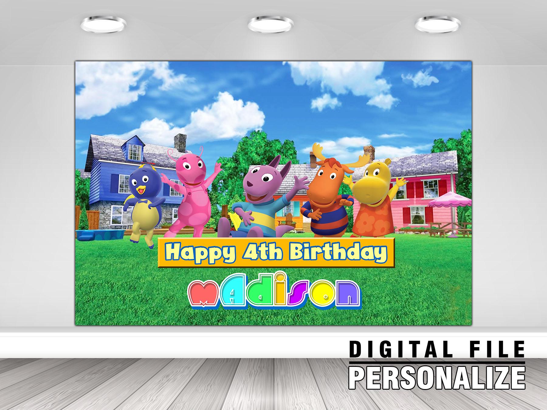 Printable Backyardigans Backdrop, Backyardigans Birthday Banner ...